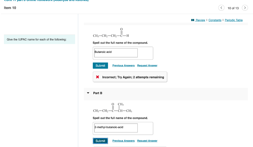 Solved Give the IUPAC name for each of the following: Spell | Chegg.com