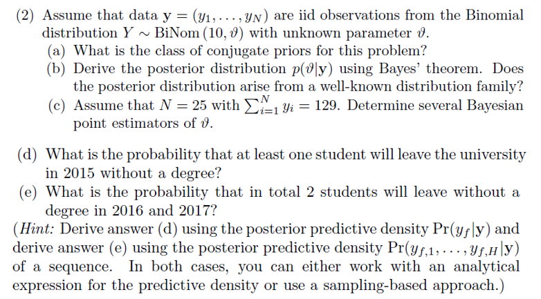 Solved Please solve the following question in Baysian | Chegg.com