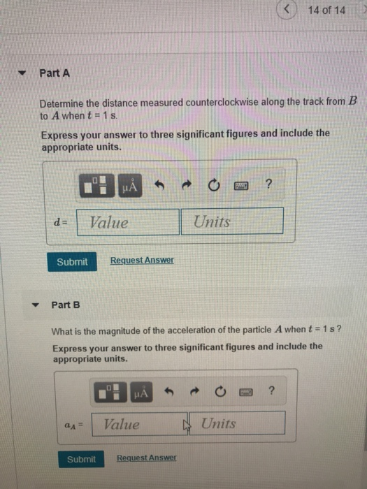 Solved Particles A and B are traveling counter-clockwise | Chegg.com