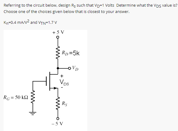 Solved Referring to the circuit below, design Rs such that | Chegg.com