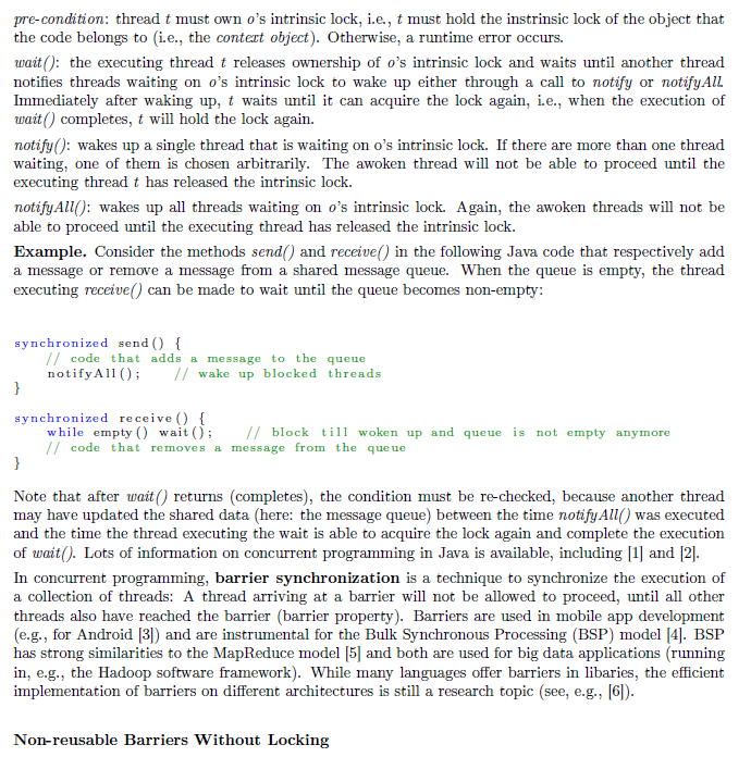 Background Multi-threading allows the joint, | Chegg.com