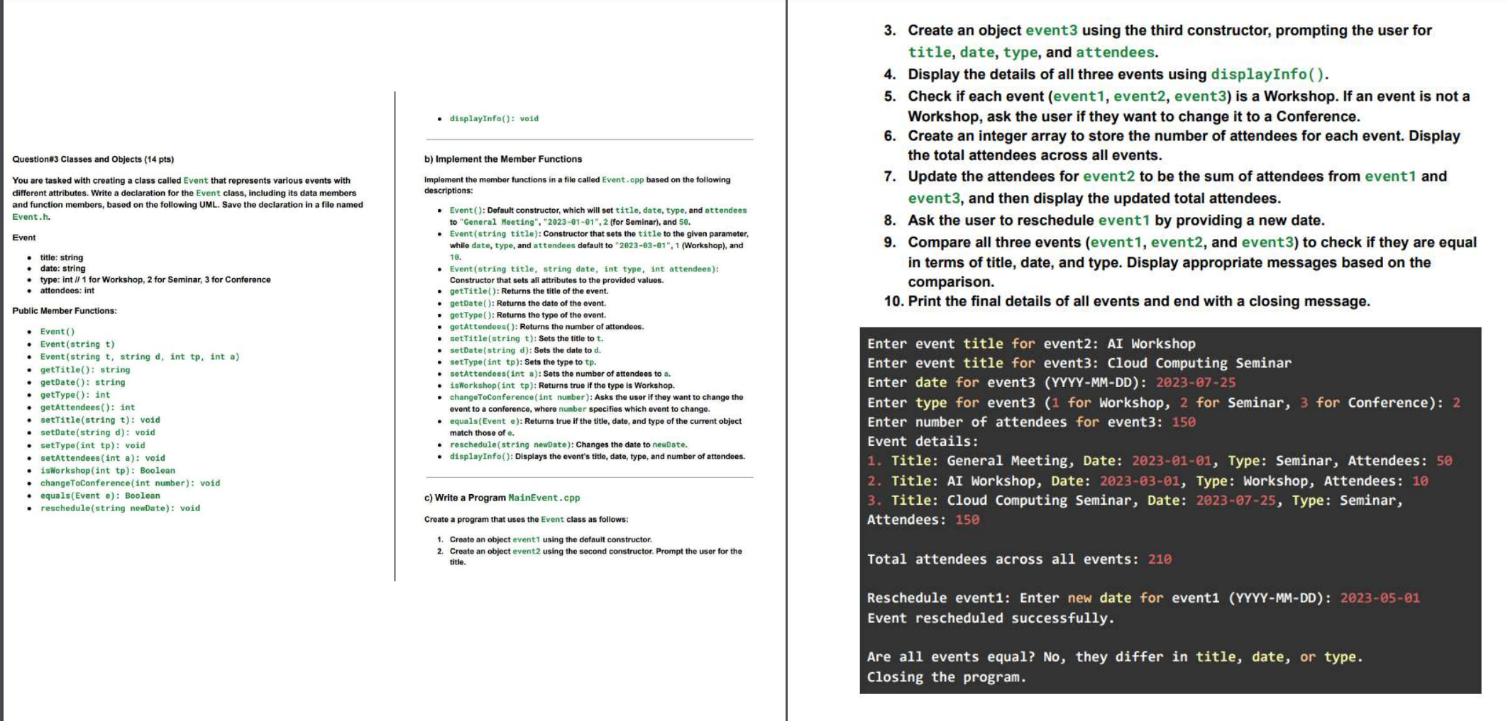 Solved Solve writing the complete C++ ﻿program for each | Chegg.com