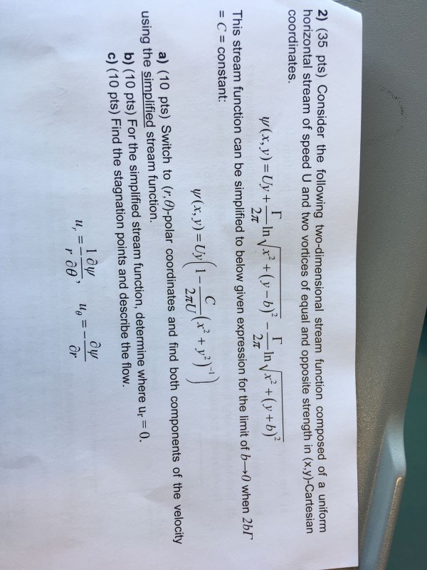 Solved 2) (35 pts) Consider the following two-dimensional | Chegg.com