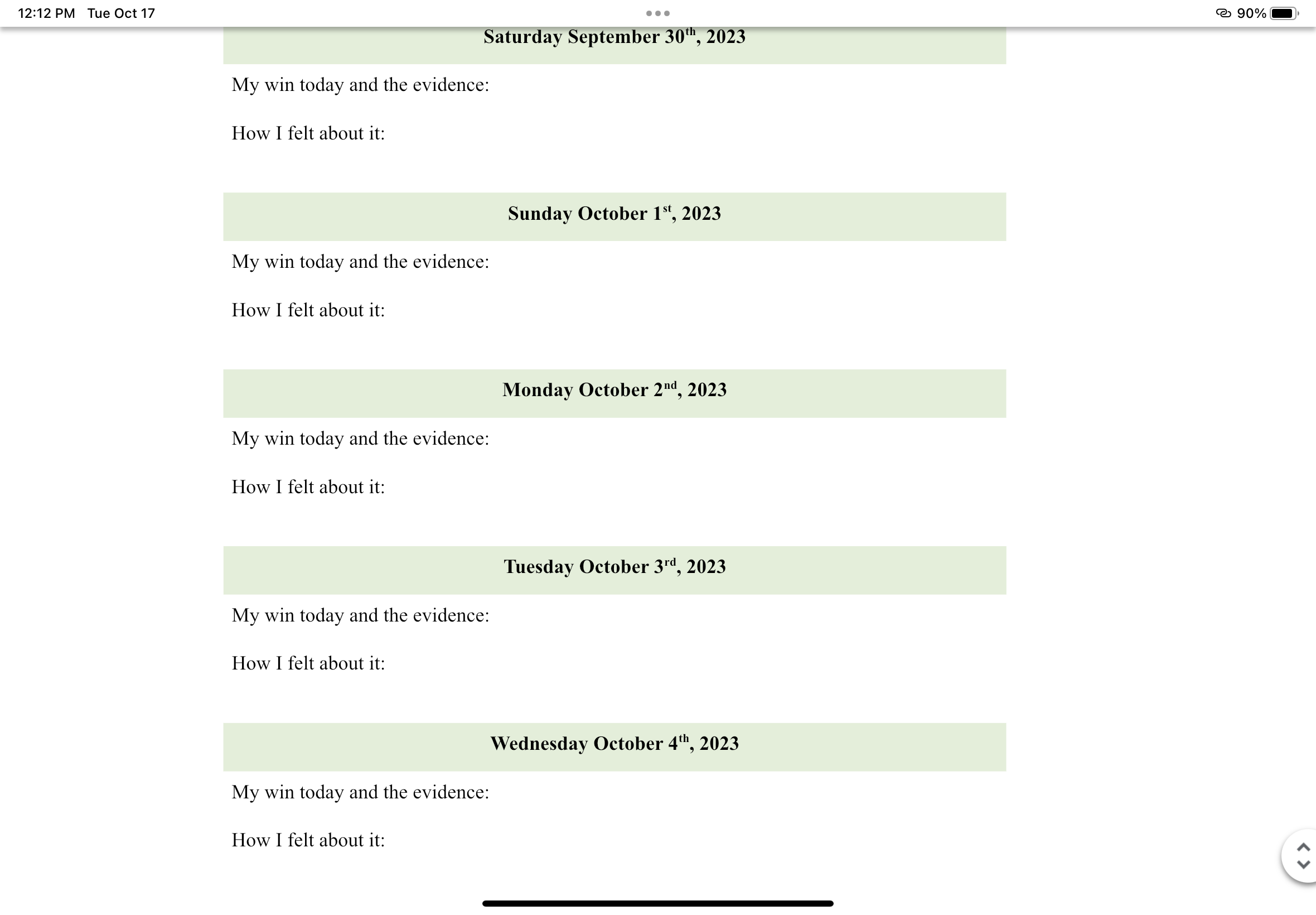 Solved Part 2: Starting from today's class and until | Chegg.com