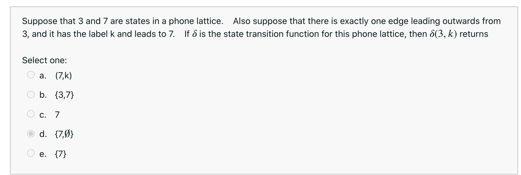 Solved Suppose that 3 and 7 are states in a phone lattice. | Chegg.com