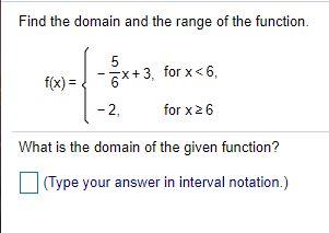 Solved Determine the domain and the range of the piecewise | Chegg.com