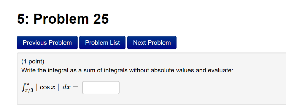 Solved 5: Problem 25 Previous Problem Problem List Next | Chegg.com