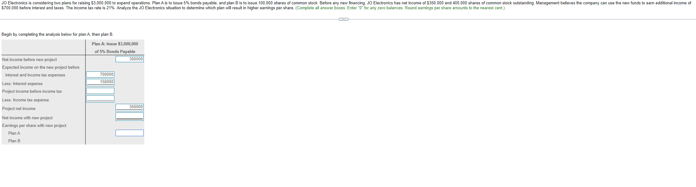 Solved Beqin by completing the analvsis below for plan A, | Chegg.com Solved Beqin by completing the analvsis below for plan A, | Chegg.com