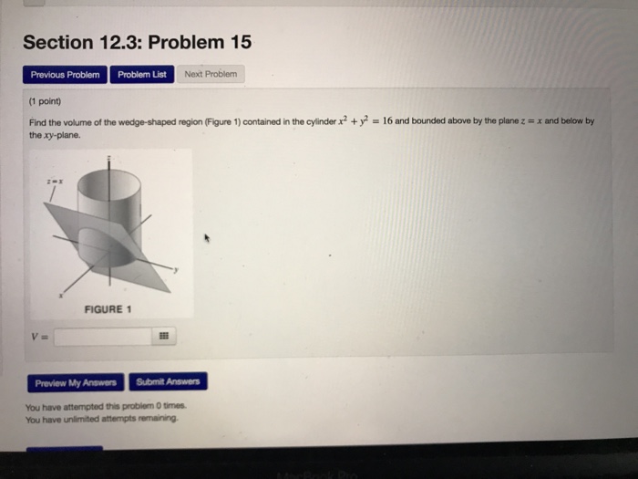 Solved Section 12.3: Problem 12 Previous Problem Problem | Chegg.com