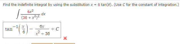 Solved Find the indefinite integral by using the | Chegg.com