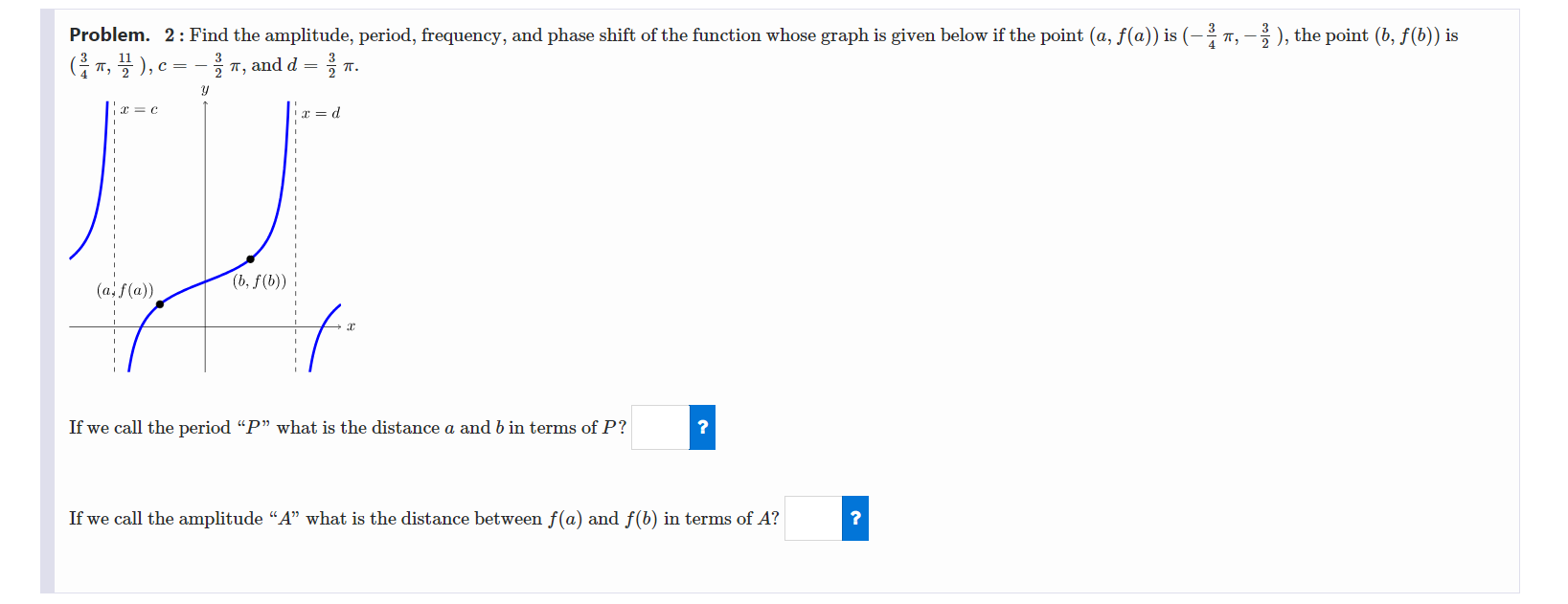 Solved : Find the amplitude, period, frequency, and phase | Chegg.com