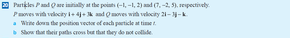 Solved Particles P and Q are initially at the points | Chegg.com