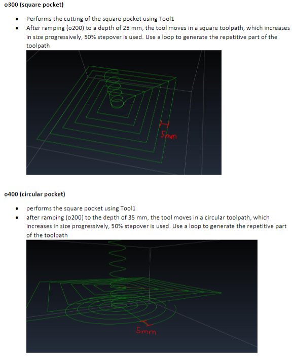 Solved Please show the g-code for the following procedure. | Chegg.com