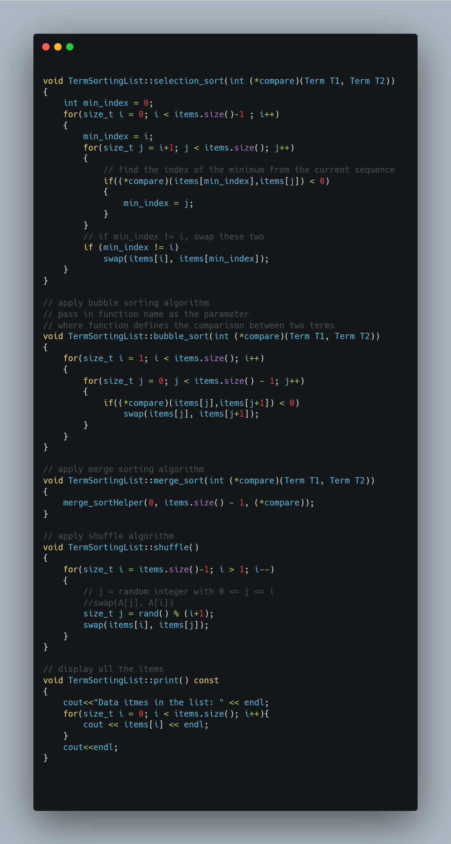 Solved My code is supposed to output something like the | Chegg.com