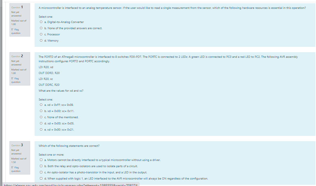 Solved A microcontroller is interfaced to an analog | Chegg.com