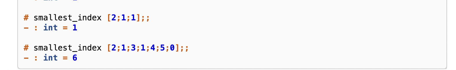 Solved Write a function called smallest_index which will | Chegg.com