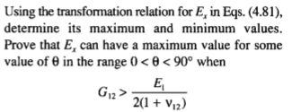 Solved Using the transformation relation for E, in Eqs. | Chegg.com