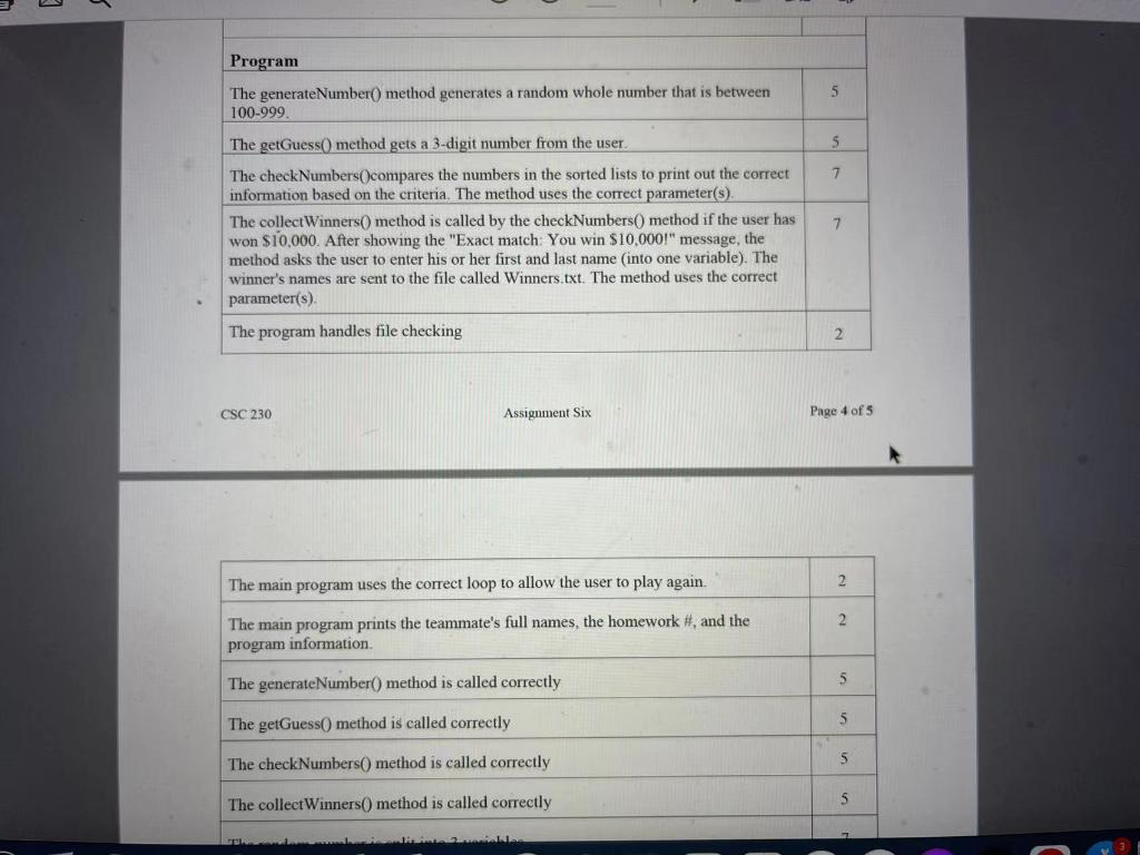 Solved Assignment: Create a package called homeworkSix.java. | Chegg.com