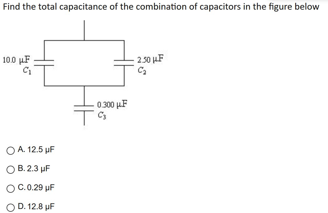 Solved 15. Find the total capacitance of the combination of | Chegg.com