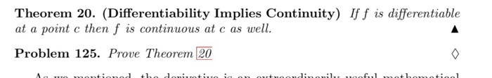 Solved Theorem 20. (Differentiability Implies Continuity) If | Chegg.com