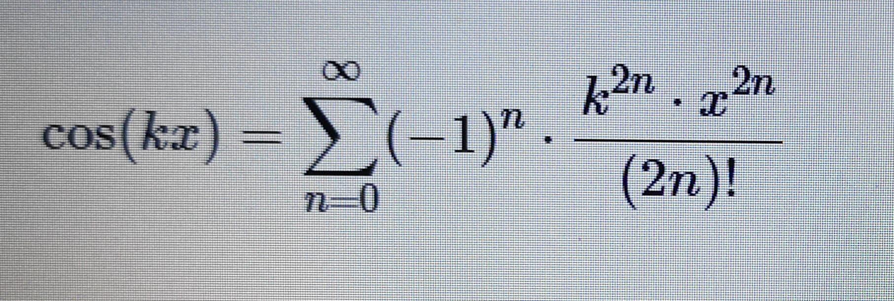 Solved 8 k2n. 2n cos) s(kx) = (-1)". (2n)! n=0 Let Po(x) | Chegg.com