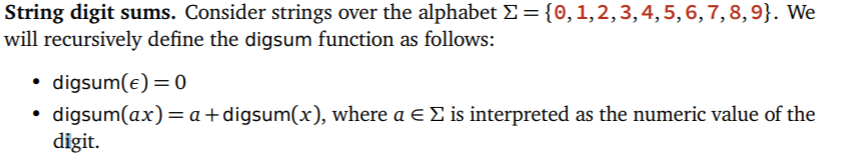 Solved ={0,1,2,3,4,5,6,7,8,9}. We String digit sums. | Chegg.com