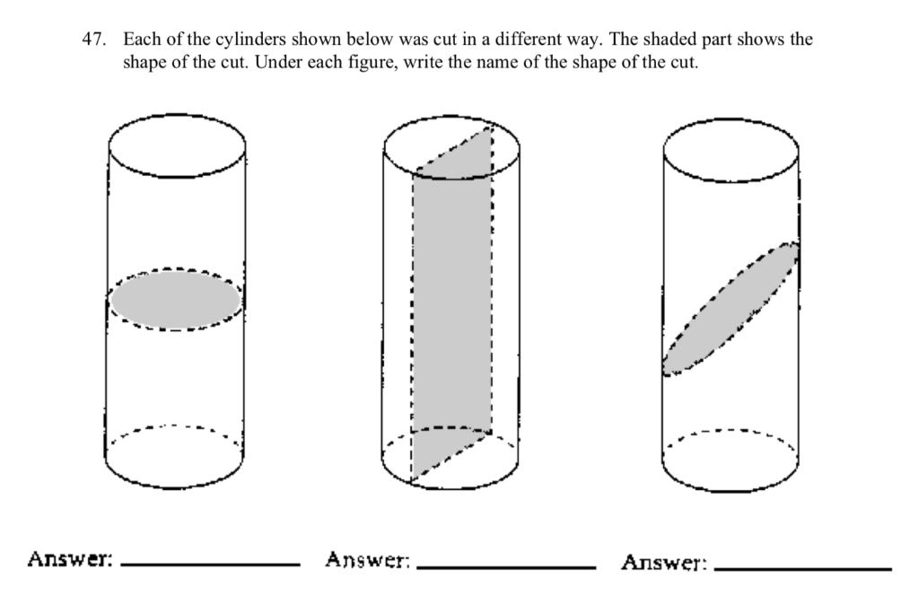 Solved Each of the cylinders shown below was cut in a | Chegg.com