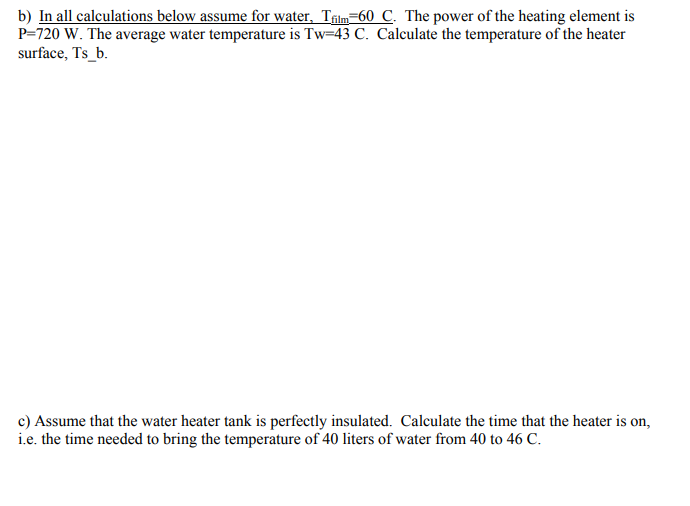Solved Fig. 1 shows a typical water heater, a), and its | Chegg.com