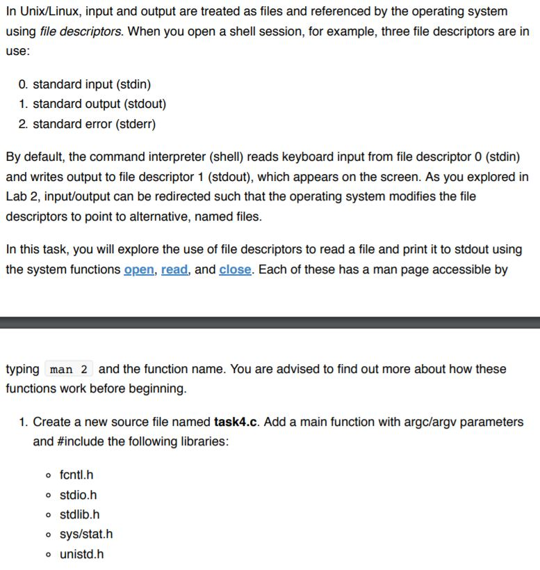 Solved In Unixlinux Input And Output Are Treated As Files