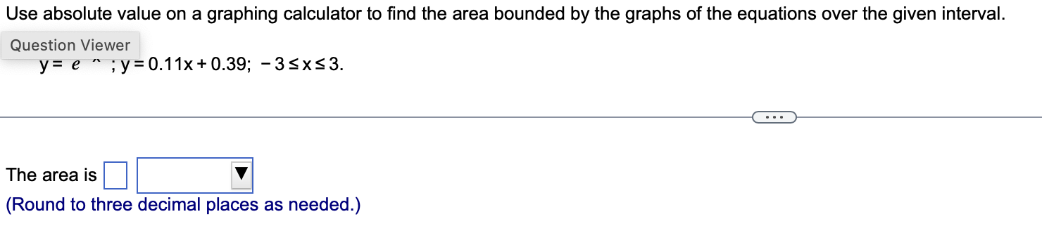 Solved Use absolute value on a graphing calculator to find | Chegg.com