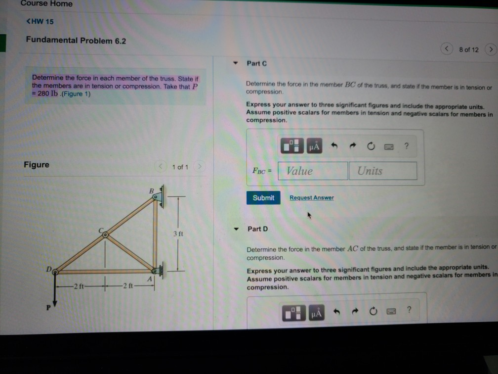 Solved Course Home KHW 15 Fundamental Problem 6.2 8 of 12> | Chegg.com Solved Course Home KHW 15 Fundamental Problem 6.2 8 of 12> | Chegg.com