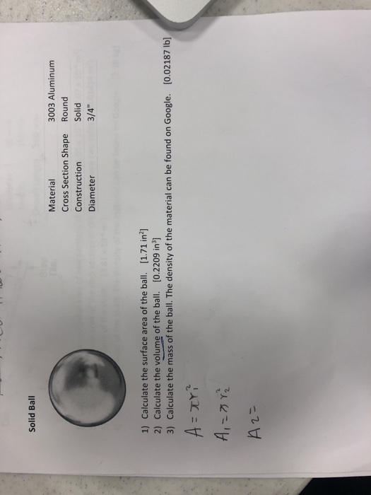 Solved Solid Ball Material Cross Section Shape Construction | Chegg.com
