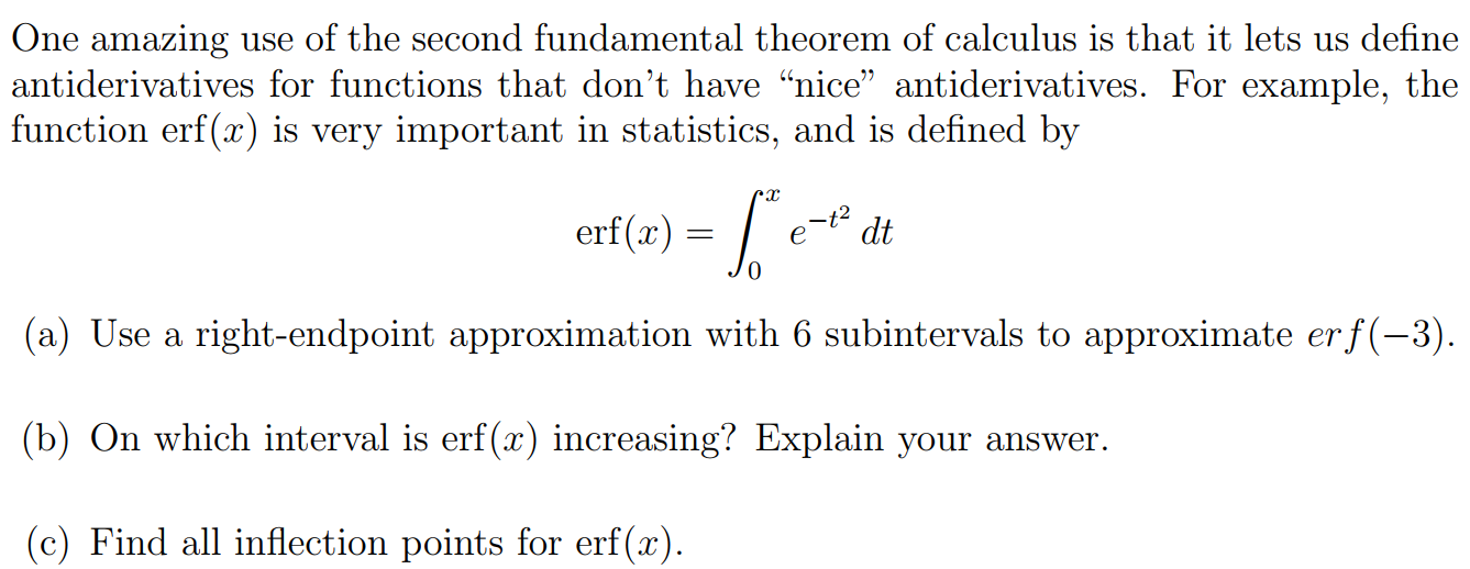 Solved One amazing use of the second fundamental theorem of | Chegg.com