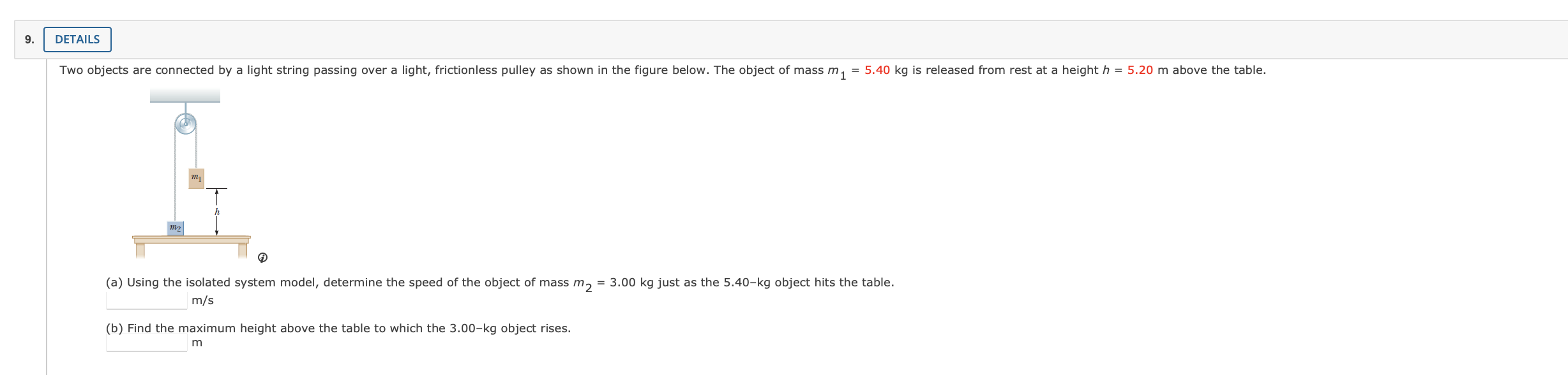 Solved m2=3.00 | Chegg.com