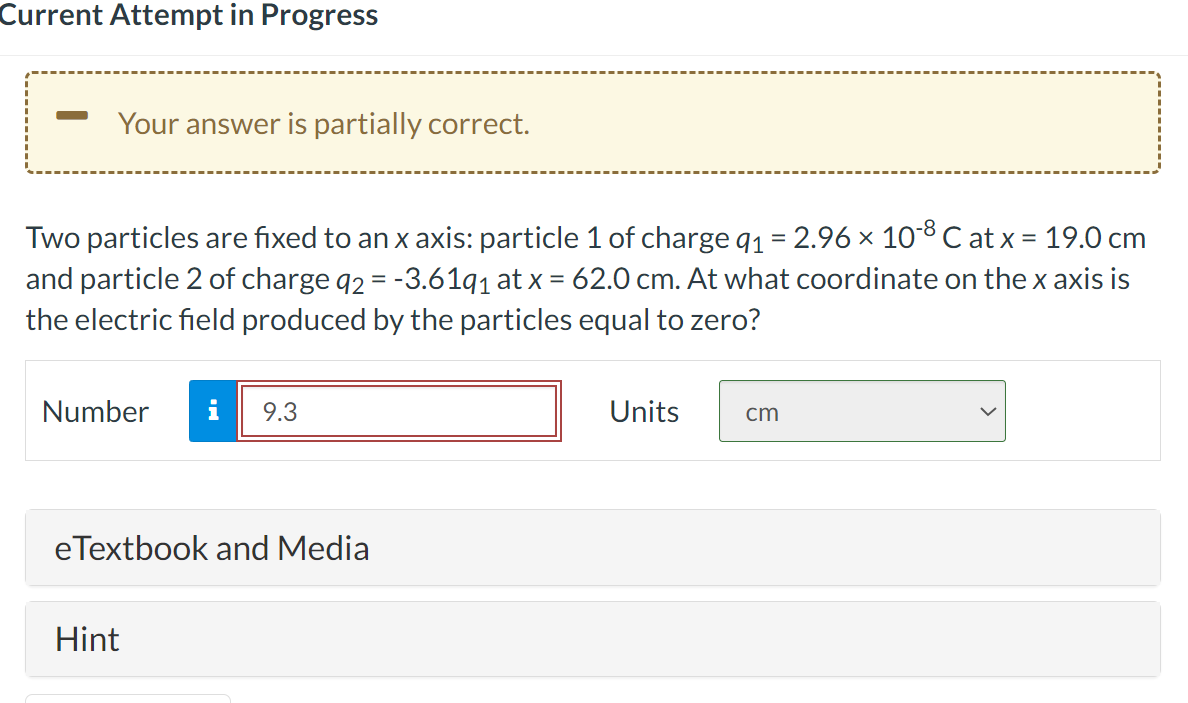 Solved Two particles are fixed to an x axis: particle 1 of | Chegg.com