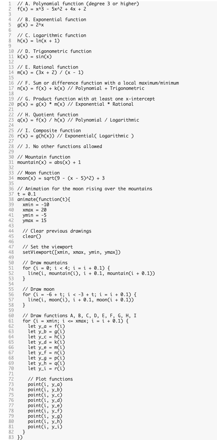 Solved Can someone please put these desmos animated | Chegg.com