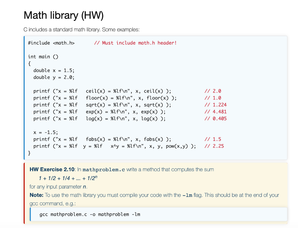 Solved In C Programming Please Complete The Task In Yello