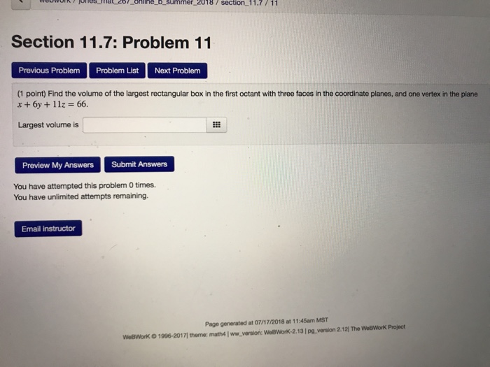 Solved Section 117 Problem 10 Previous Problem Problem 7716