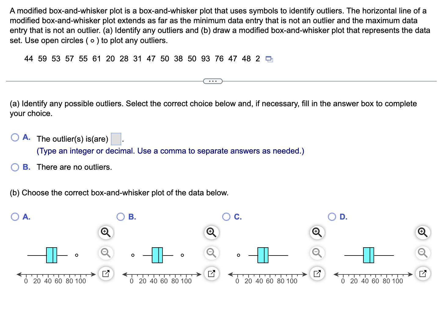 Solved A modified box-and-whisker plot is a box-and-whisker | Chegg.com Solved A modified box-and-whisker plot is a box-and-whisker | Chegg.com