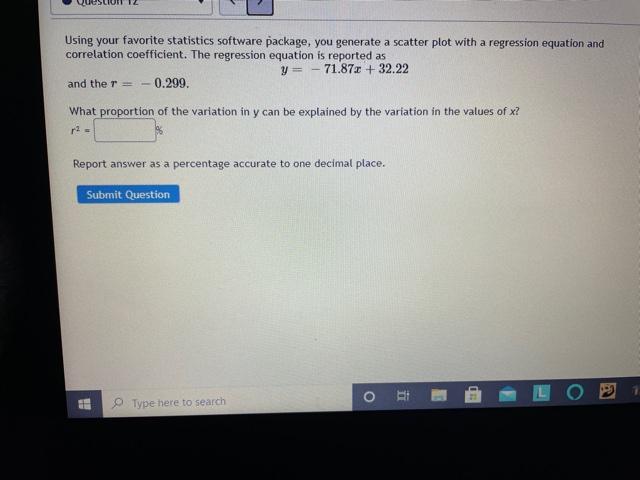 Solved Using your favorite statistics software package, you | Chegg.com