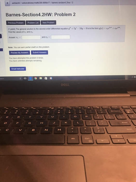 Solved webwork 17/ bames-section4 2hw /2 | Chegg.com