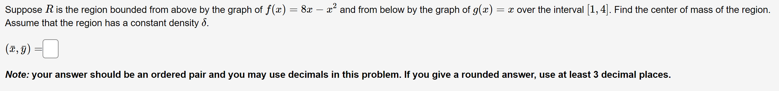 Solved Suppose R is the region bounded above by the graph | Chegg.com