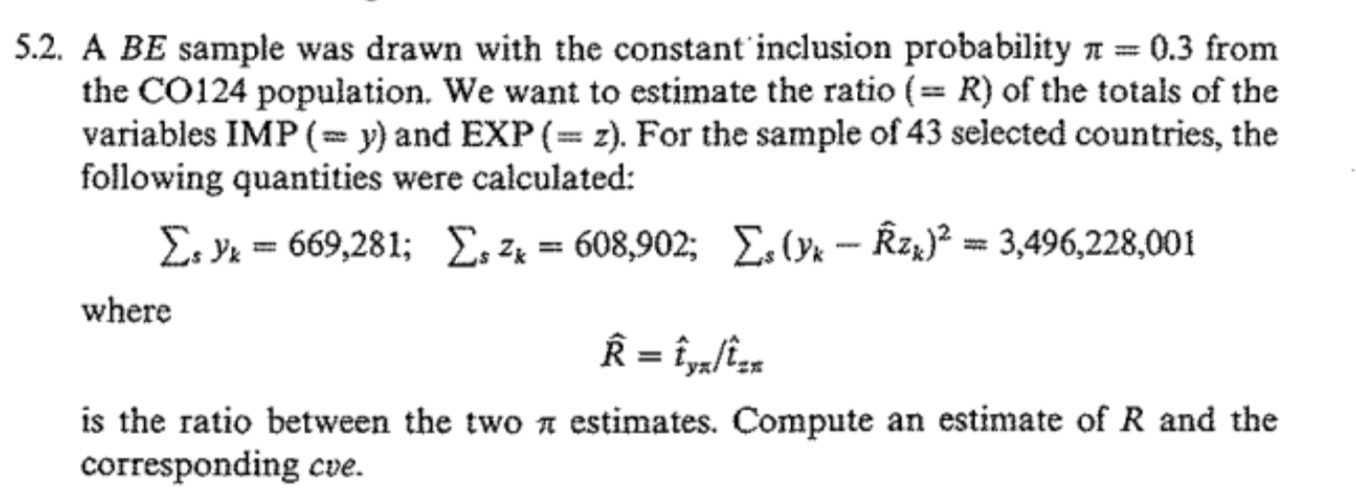 Solved 5.2. A BE sample was drawn with the constant | Chegg.com