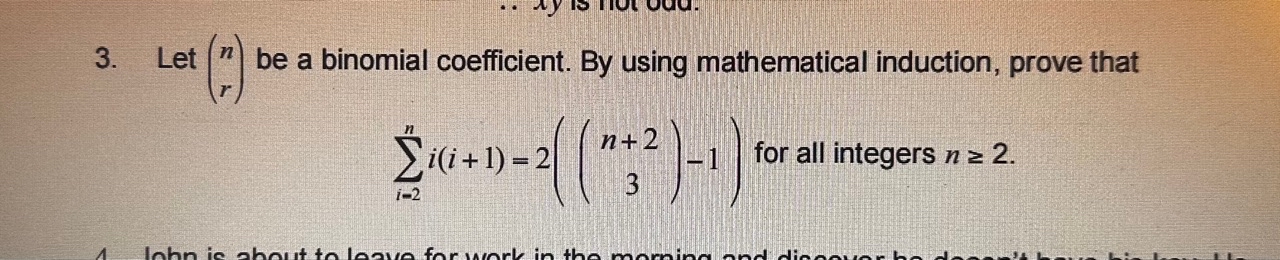 Solved Let ([n],[r]) ﻿be a binomial coefficient. By using | Chegg.com
