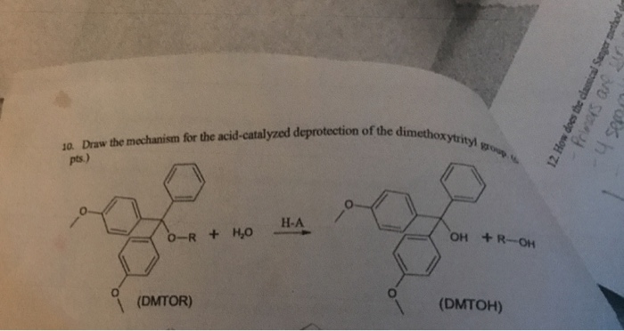 Solved Draw the mechanism for the acid-catalyze deprotection | Chegg.com
