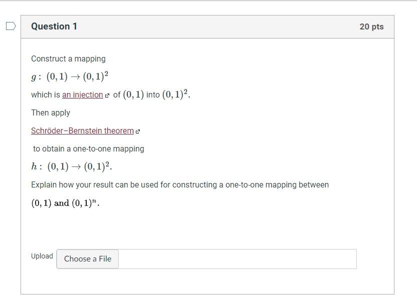 Solved Instructions Let us consider the mapping f: (0,1)2 + | Chegg.com
