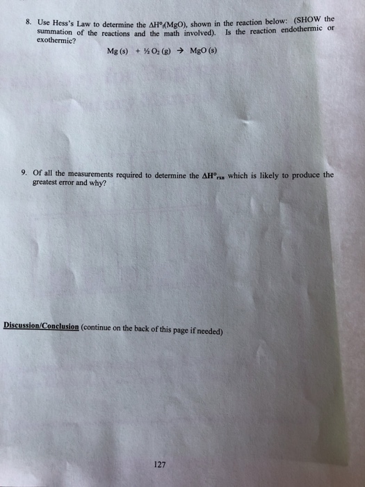 UTA-707e F17 Name Section Date LAB REPORT EXPERIMENT | Chegg.com