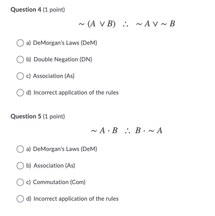 Solved Checking Rule Application Some of the following | Chegg.com