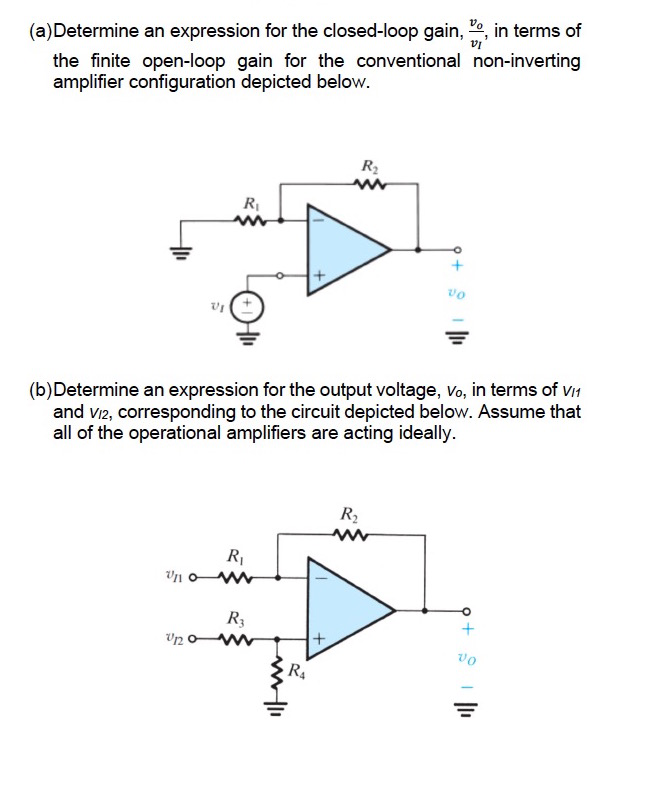 Solved (a)Determine an expression for the closed-loop | Chegg.com