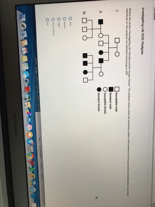 Solved Review the section "Investigating Life: Heredity and | Chegg.com